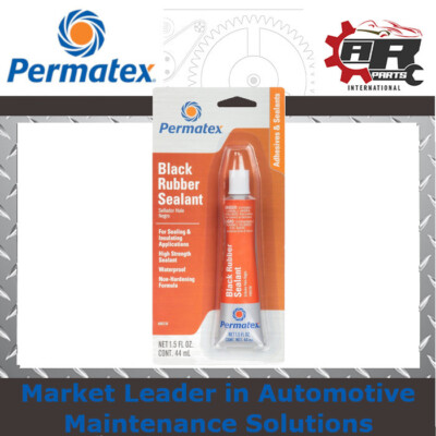 Permatex - Schwarz Gummi Dichtmittel - Hochfest Kleber - 44ml #80338 ...