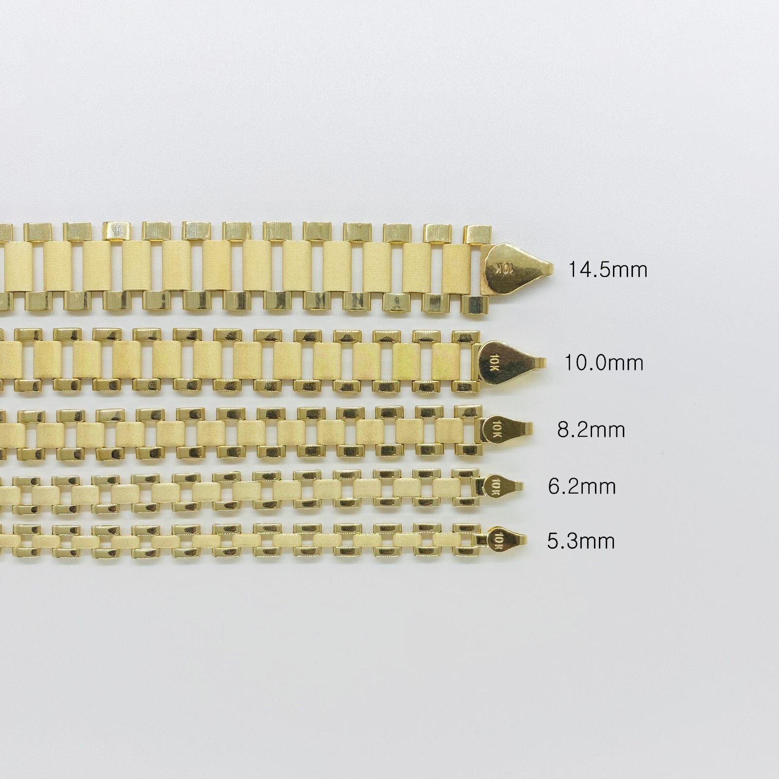 10k Gold Rolex Chain Link Bracelet Anklet for Men Women | eBay