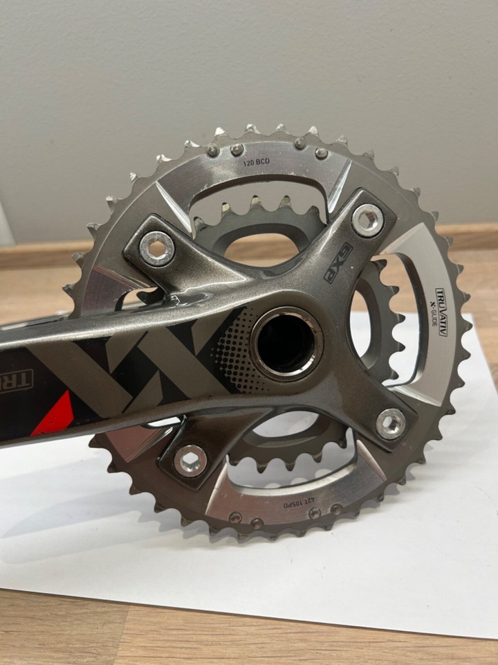 NEW SRAM XX 10s GXP Double Carbon Crankset 170mm 42/28t 10s +Ceramic ...
