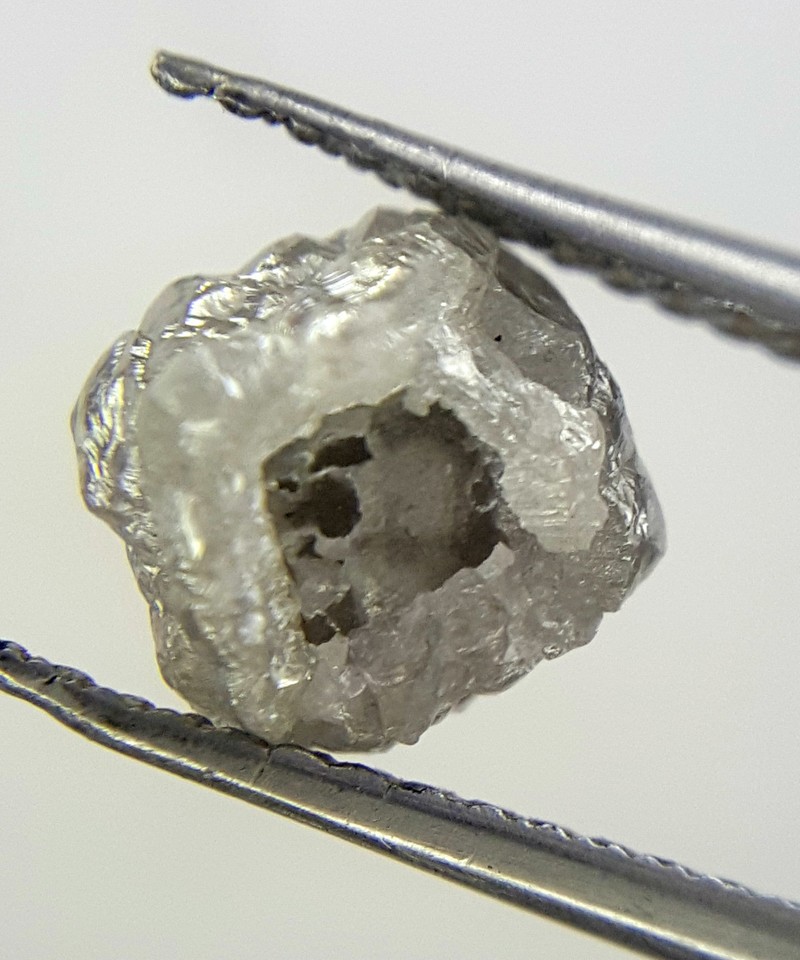 2.56tcw gray sparkling color natural shape african antique natural ...
