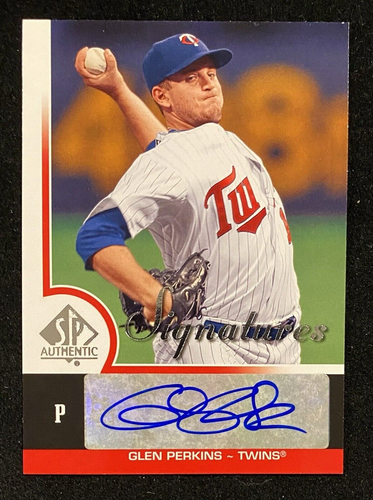 2009 SP Authentic Glen Perkins Signatures AUTO Autograph #S-GP ...