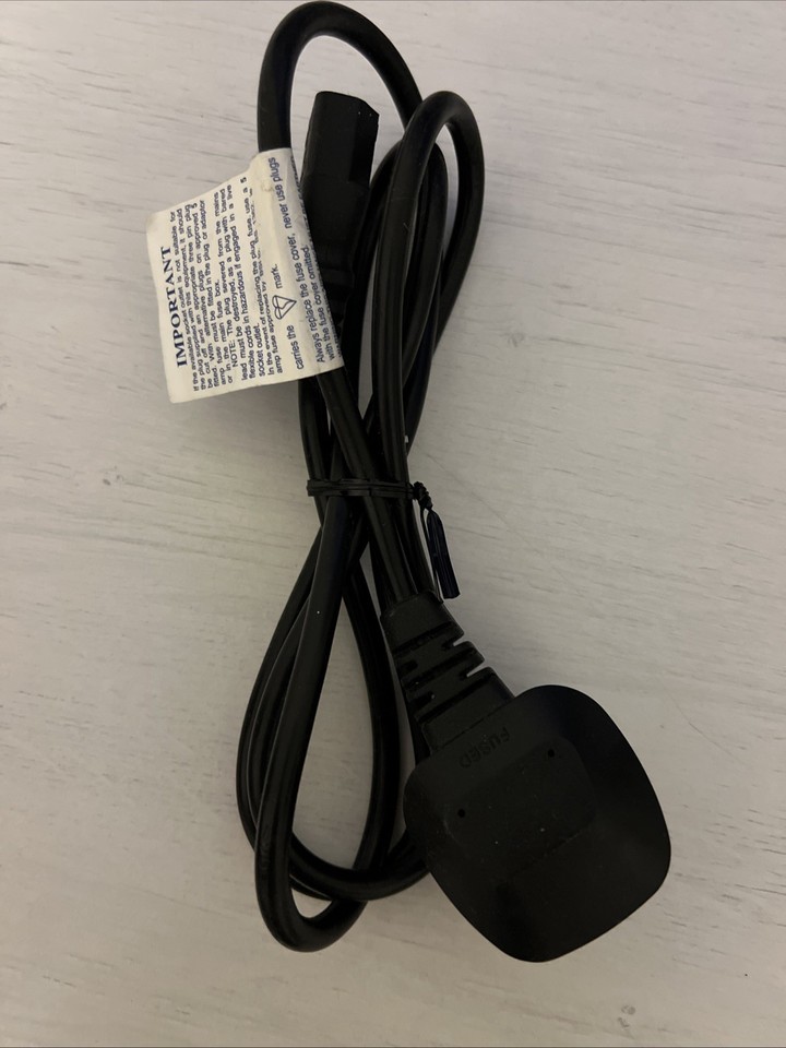 3-pin power Cable UK Plug Mains Power Cord | eBay UK