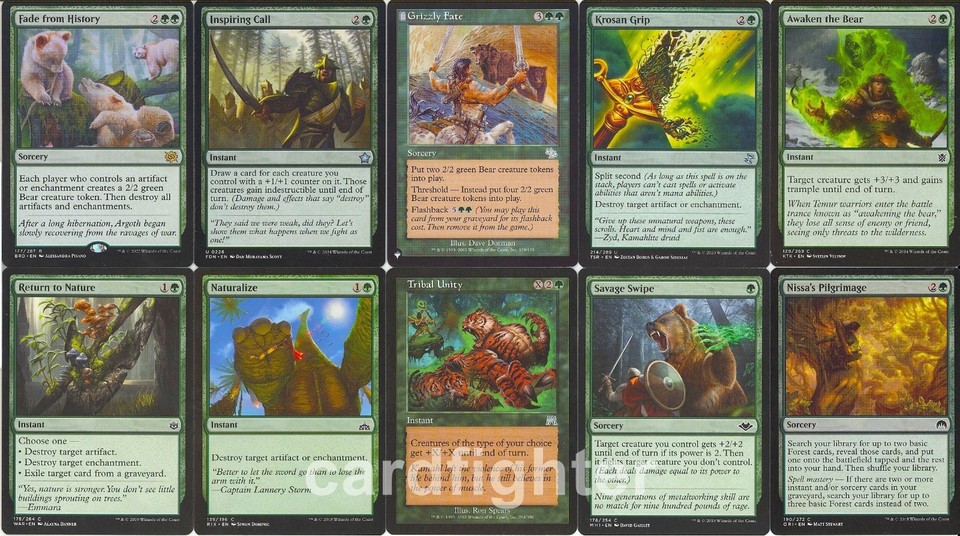 Custom Bear Tribal Commander EDH Deck - Ayula, Queen Among Bears ...
