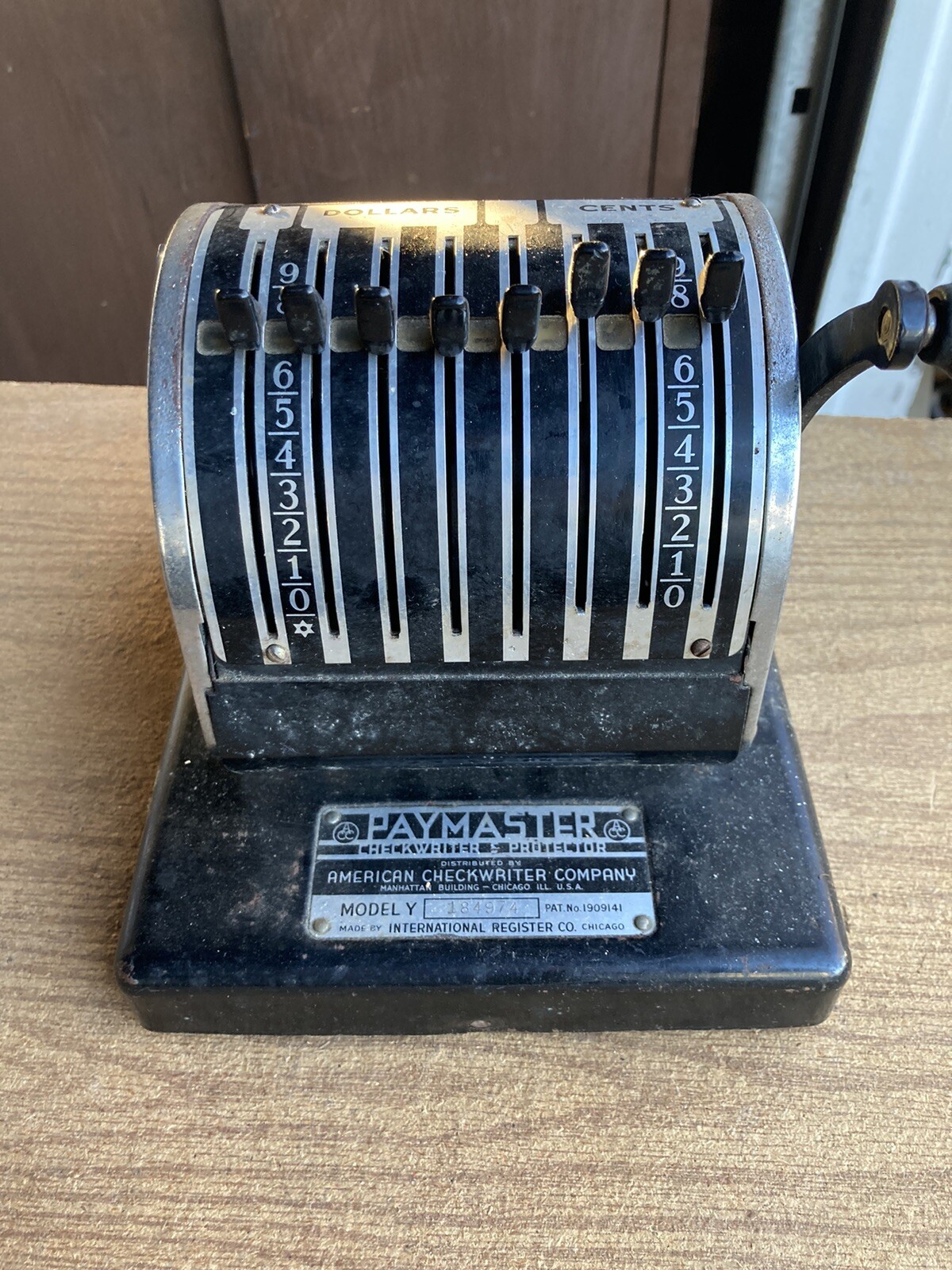 Paymaster Check Writer And Protector Model Y VINTAGE | eBay