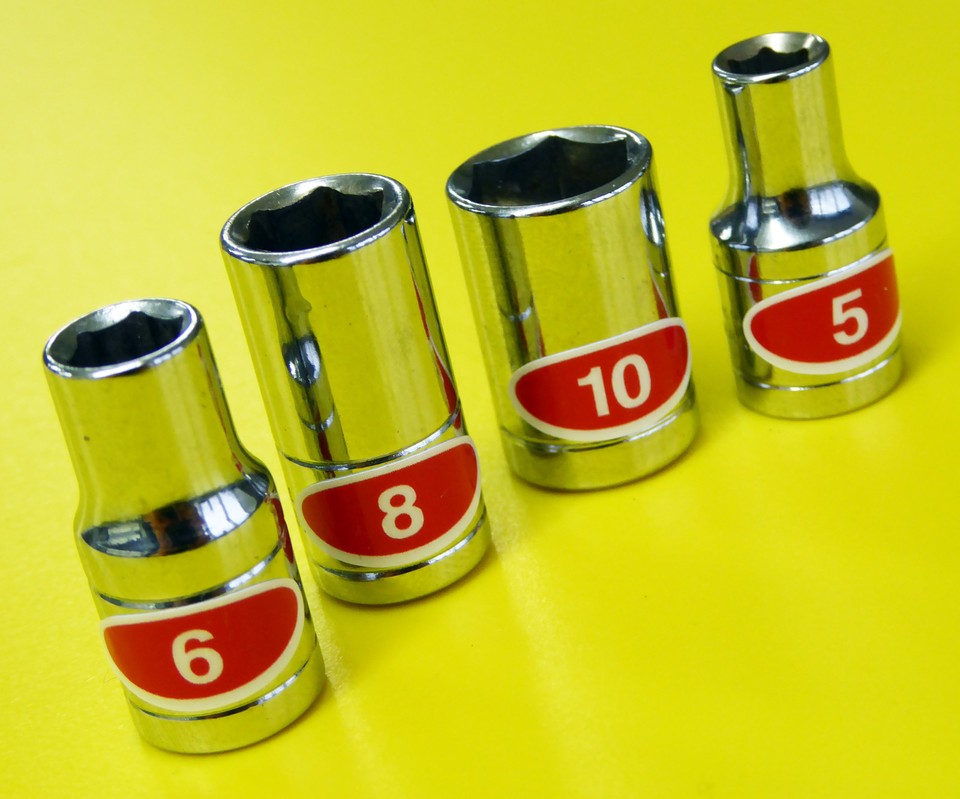 SOCKET SET IDENTIFICATION TOOL LABEL stickers decals METRIC, set of 85 ...