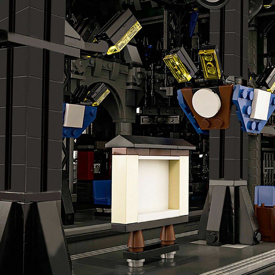 Modular Train Station Building Blocks Set DIY Model MOC Bricks Toys ...