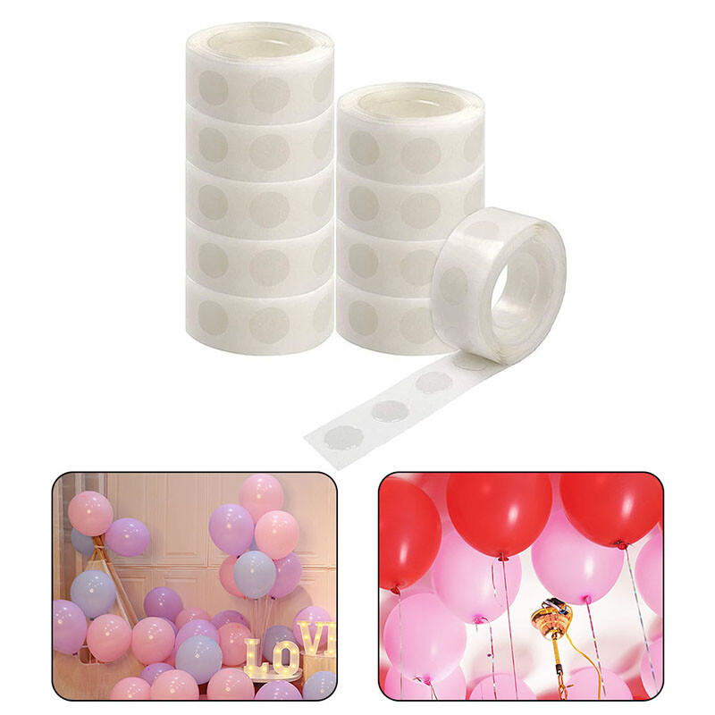 200x Balloon Glue 15mm Dots Photo Adhesive Party Double Sided tape ...