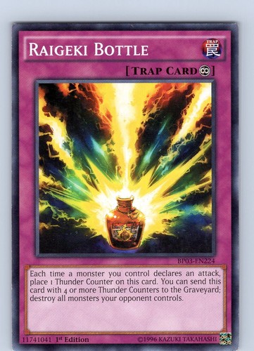 Yu-Gi-Oh TCG Raigeki Bottle BP03-EN224 1st Edition Common Card NM | eBay