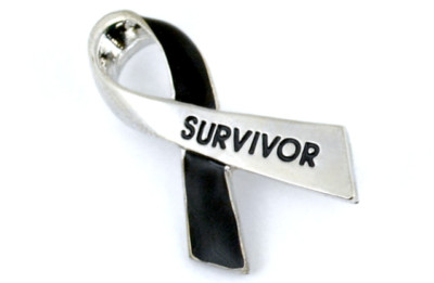 Melanoma Cancer Awareness SURVIVOR Lapel Pin Tie Tac Brooches Black ...
