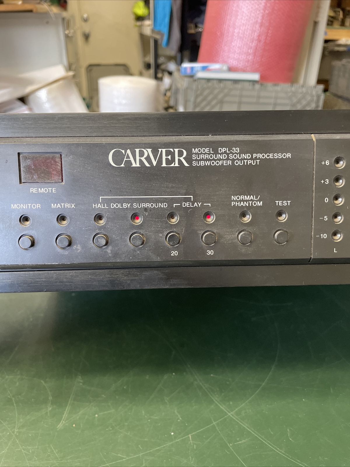Carver DPL-33 Surround sound processor subwoofer Output Untested | eBay