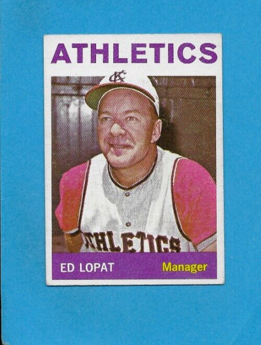1964 TOPPS #348 ED LOPAT A'S EX-EXMINT | eBay
