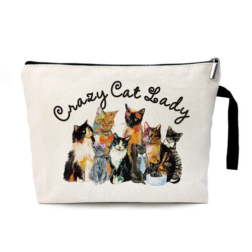 Cosmetic Bag，Crazy Cat Lady，Crazy Cat Lady Gift，Gifts for Cat Lovers ...