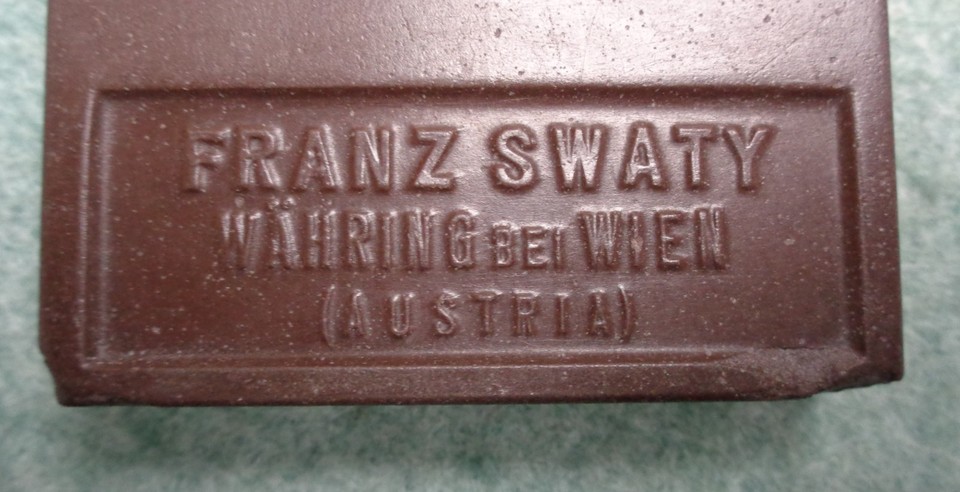 VINTAGE "FRANZ SWATY" MARBURG AUSTRIA BARBER RAZOR HONE SHARPENING ...