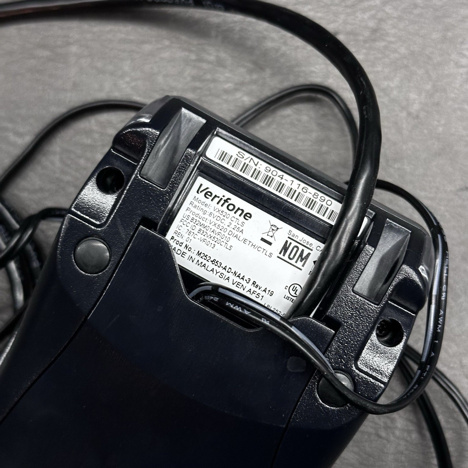 VERIFONE VX520 CREDIT / DEBIT CARD POS TERMINAL WITH POWER CORD | eBay