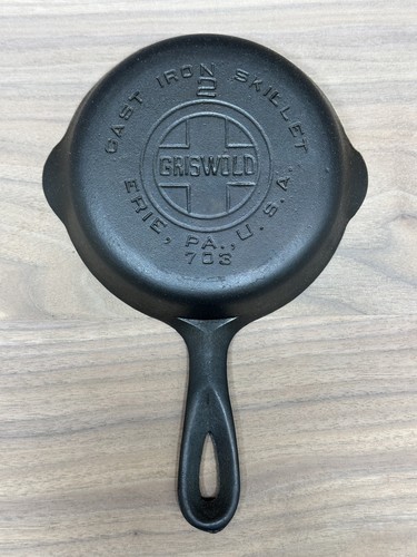 Griswold #2 Smooth Bottom Large Block Logo Skillet p/n 703 | eBay