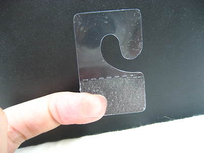 hook Euro slot Hanging Tab Tabs Self Adhesive retail Display Sticky ...