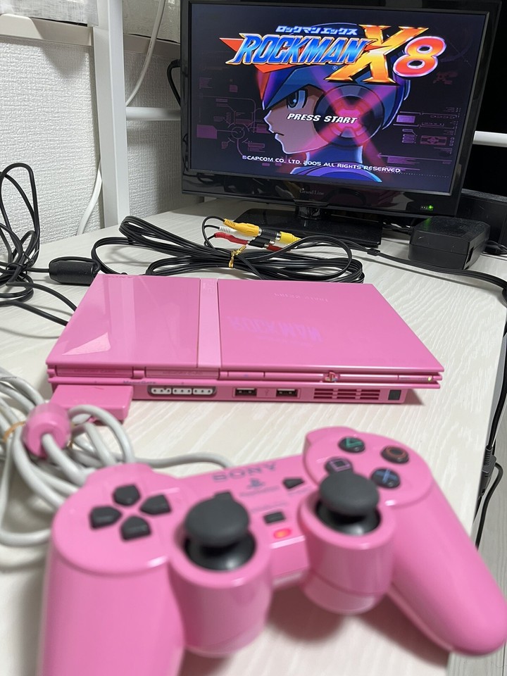 【TESTED】Sony PlayStation 2 PS2 Pink Console System SCPH-77000 + Box Set ...