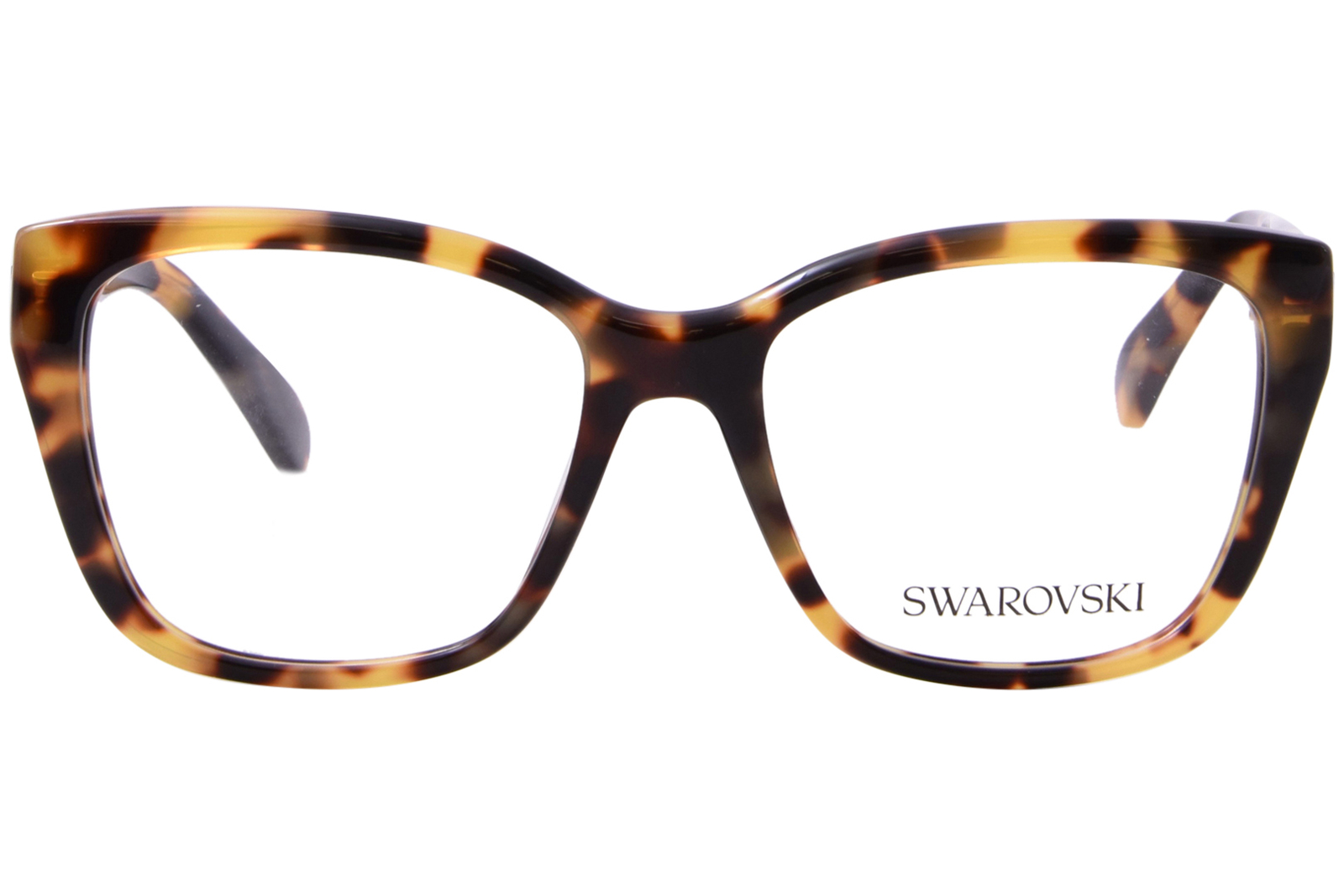 Swarovski SK2008 1009 Eyeglasses Women's Havana Clear Full Rim Square ...