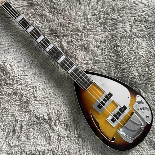 Vox 4 String Electric Bass Guitar Semi Hollow Body Chrome Part SS ...