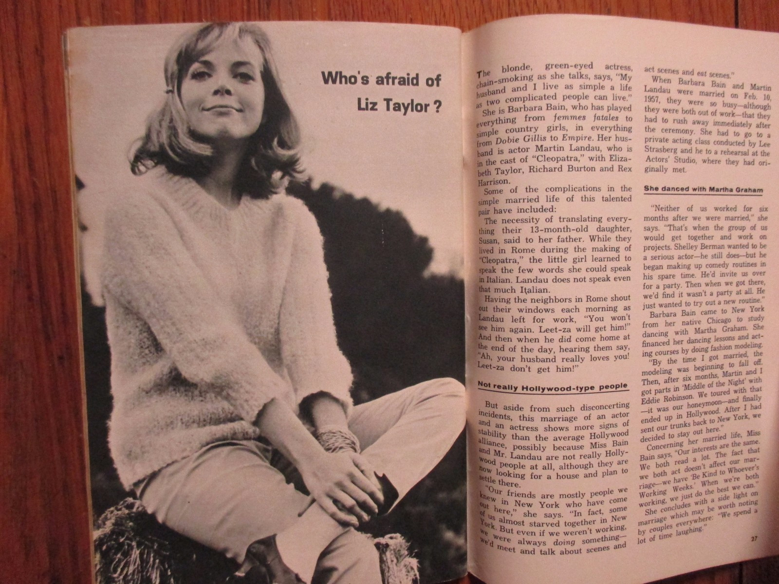 June 1, 1963 TV Guide (BARBARA BAIN/JACK ELAM/GARRY MOORE/COMBAT ...