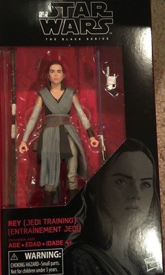 Star Wars BLACK Series 6" scale Force Friday Last jedi wave Jedi Rey in ...
