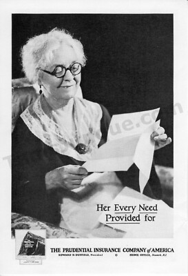 1932 Prudential Insurance Co Old Vintage Print AD Wall Decor or Gift ...