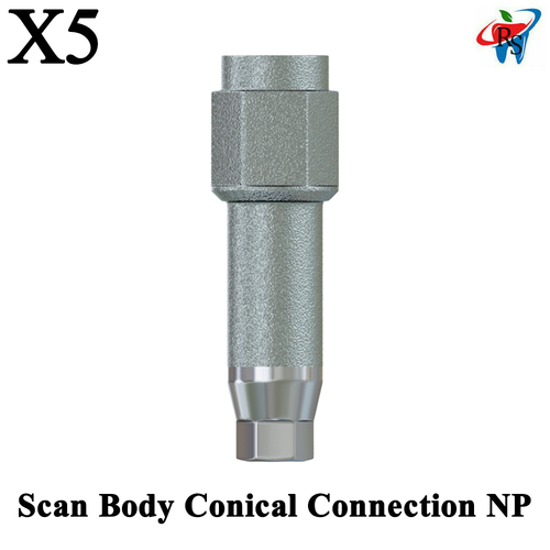X5 Prosthetic Scan Body Adapter Head NP Conical Connection Titanium ...