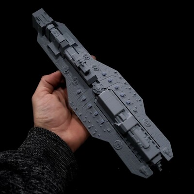 Epoch-class Heavy Carrier 12" Model Custom Fleet Battles Ship Halo ...