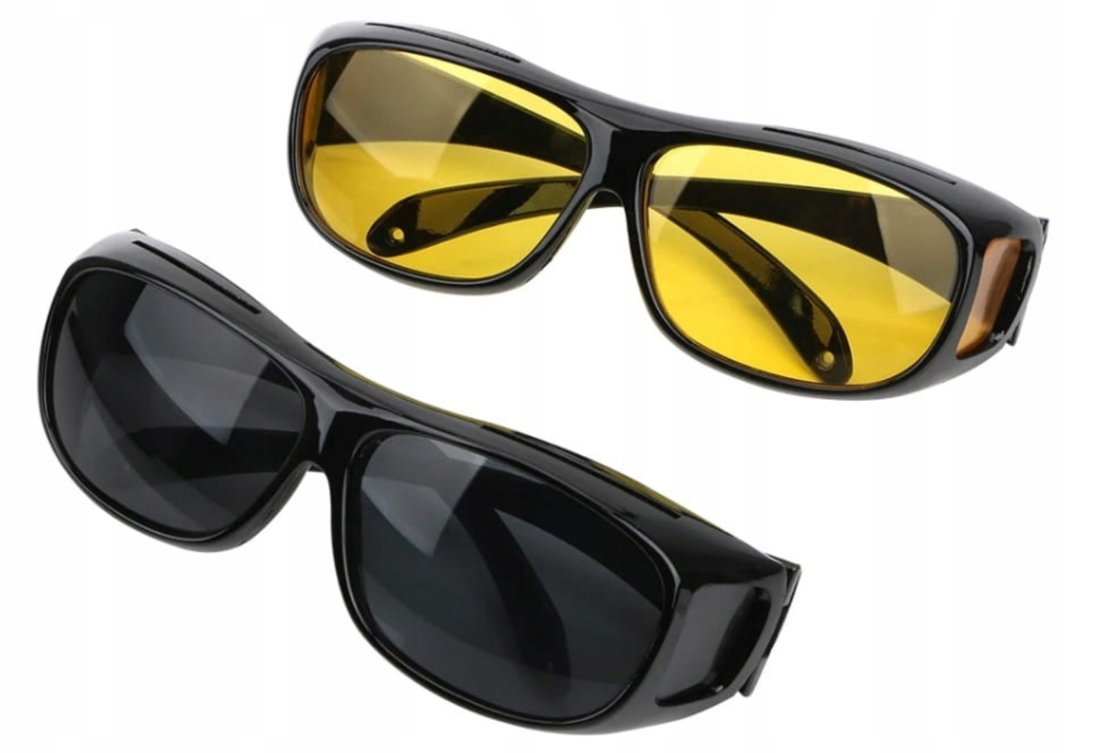 Set Of Driving Googles At Night UV400 Polarized Brightening Glasses For ...