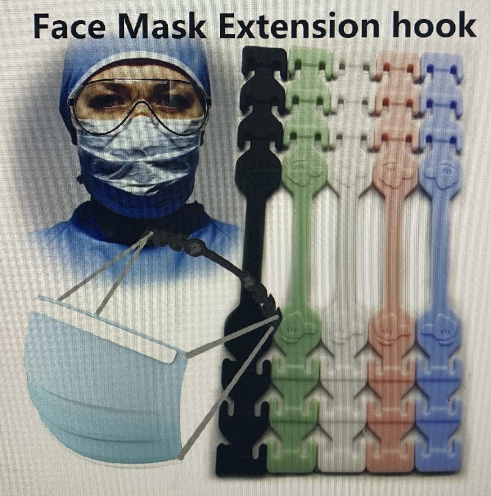 face mask extender adjustable strap mask support ear saver mask filter ...