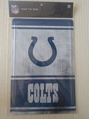 Indianapolis Colts NFL 12x8 Team Tin Sign Logo - Name, New In Pkg PSG ...