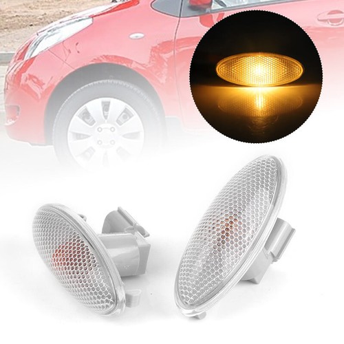 2pc Fender Side Marker Turn Signal Lights For Toyota Yaris 2005-2013 ...