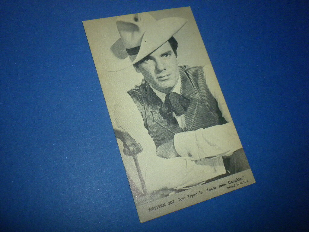 TV/MOVIE WESTERN Arcade card #307 TOM TRYON TEXAS JOHN SLAUGHTER 1959 ...