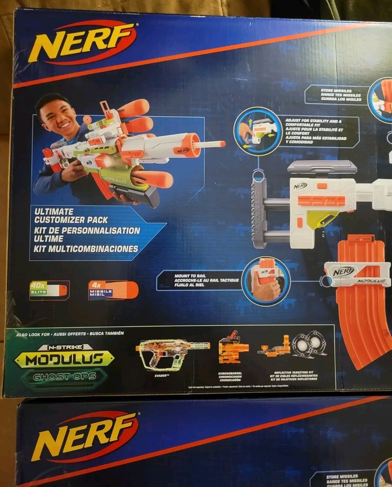 NERF N-STRIKE MODULUS SYSTEM HASBRO ULTIMATE PACK LOT OF 2 | eBay