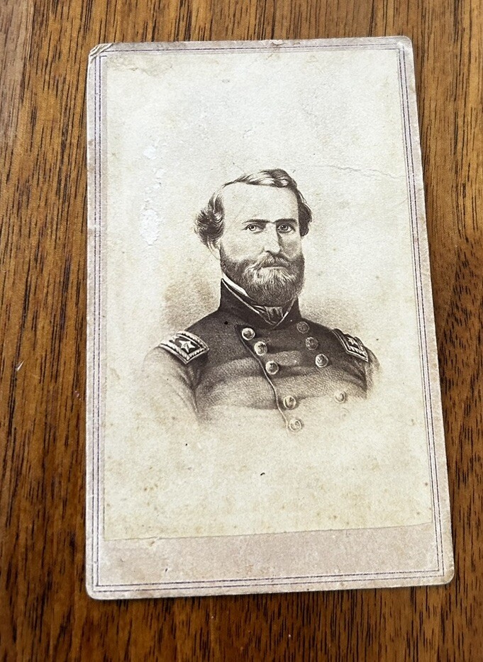 Original Civil War Cdv Union Major General George H. Thomas Sledge of ...