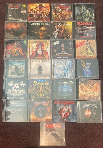 25x Power Heavy Metal CD Lot - Dio Rainbow Dragonforce Hammerlfall ...