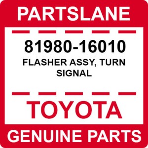 81980-16010 Toyota OEM Genuine FLASHER ASSY, TURN SIGNAL | eBay