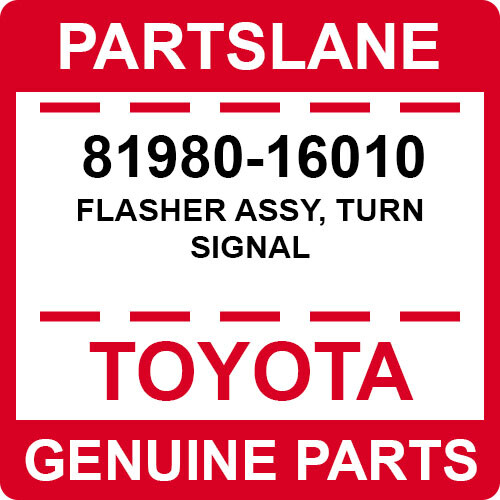 8198016010 Genuine Toyota Flasher ASSY Turn Signal 81980-16010 for sale ...