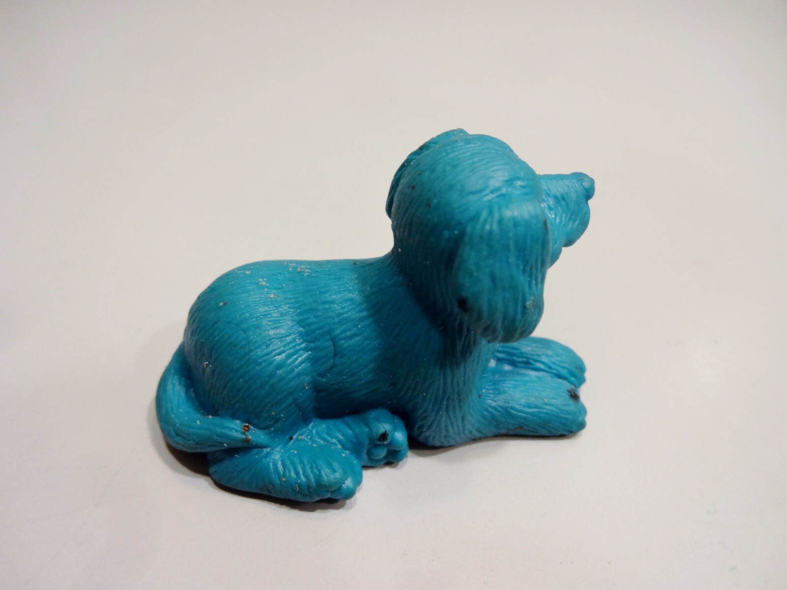 Vintage RUSS BLUE DOG RUBBER FIGURE Eraser Toy Lab Puppy Hong Kong 2 ...