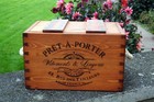 VINTAGE WOODEN RUSTIC STORAGE BOXES CHEST TRUG CRATE SHABBY PERSONALISE ...