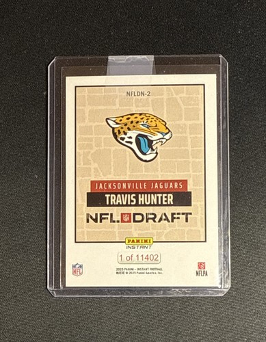 Travis Hunter Panini Draft Night NFLDN-2 Rookie RC | eBay