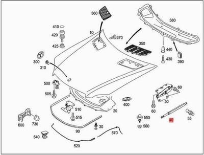 Genuine MERCEDES X164 GL-CLASS X164 Gas-operated spring 1649800364 | eBay