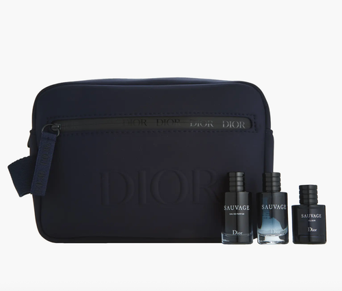 Dior Sauvage Complete Trio - EDT, EDP & Elixir Deluxe Samples + Travel Pouch | eBay