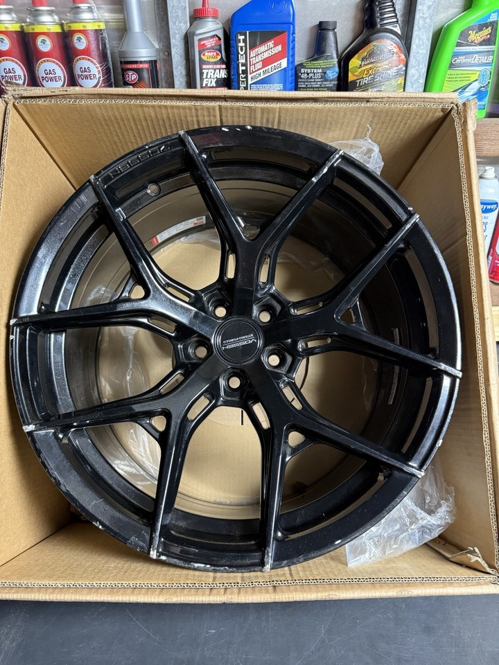 VOSSEN HF-5 Gloss Black 20x10.5 5x112 +25 Wheels Single Rim | eBay