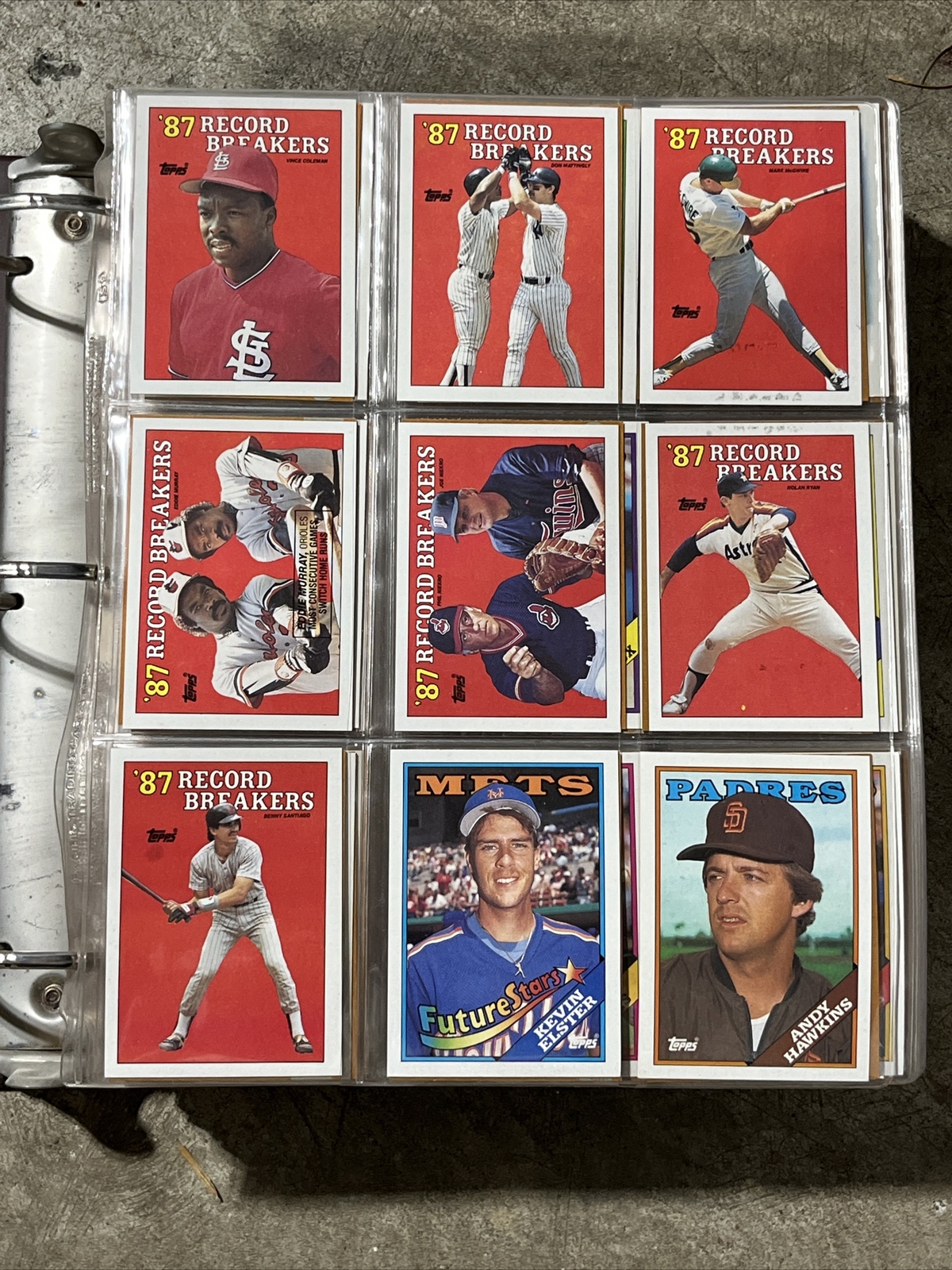 1988 Topps Baseball Set 792 Cards + Traded Set 132 Cards - NM-MT - 924 ...