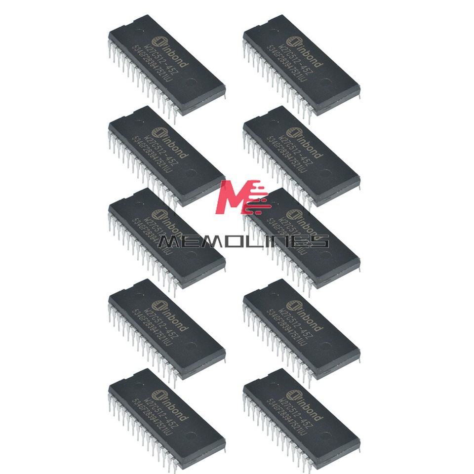 Original 10Pcs W27C512-45Z W27C512 IC DIP EEPROM 512KBIT 45NS Winbond ...