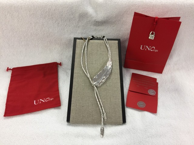 Authentic UNOde50 Silver "feather" Necklace COL1306MTL0000U - UNO De 50 ...
