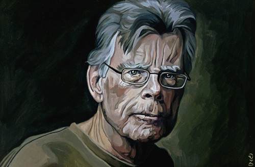Stephen King Portrait Painting Original Realism 30x20 cm Oil on ...