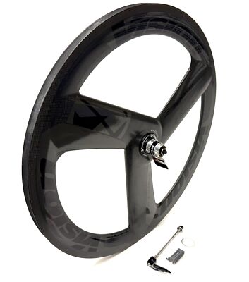 Vision 3-Spoke 700c Tubular Rear Bike Wheel Rim Brake QR HG 10/12 Speed ...