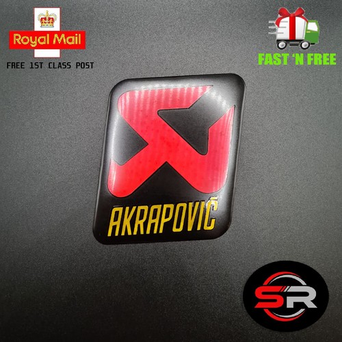 Akrapovic Oval Exhaust Sticker Heat Resistant Aluminium 95 x 70 Metal ...